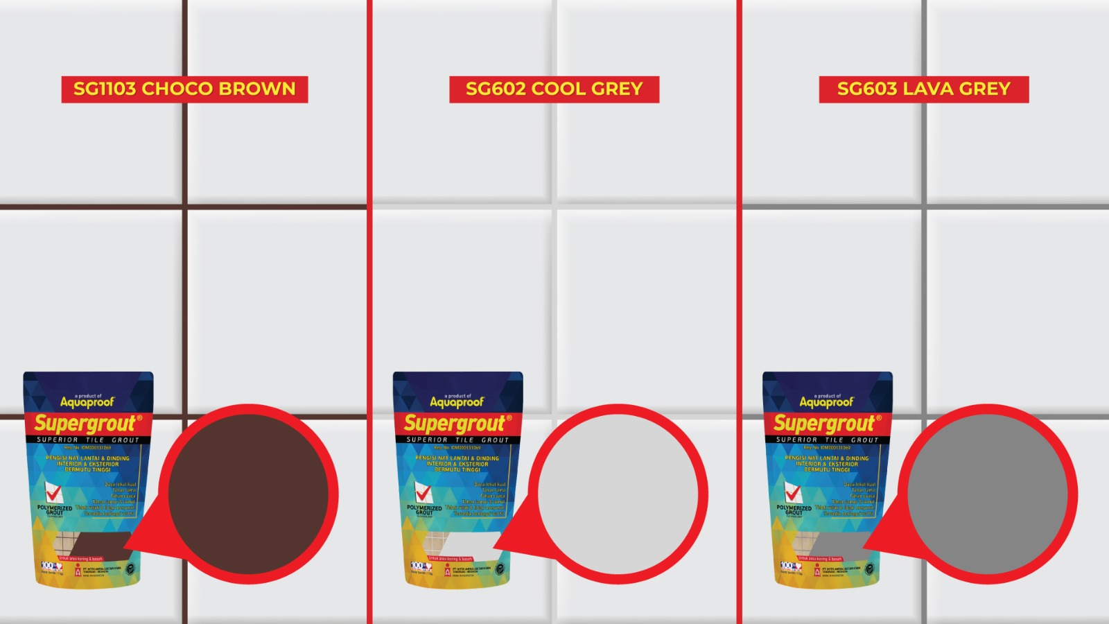 Supergrout Launching Tiga Warna Baru: Choco Brown, Cool Grey, Lava Grey ...